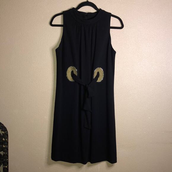 Nicole Miller | Dresses | Nicole Miller Preppy Edgy Goth Artsy Black ...